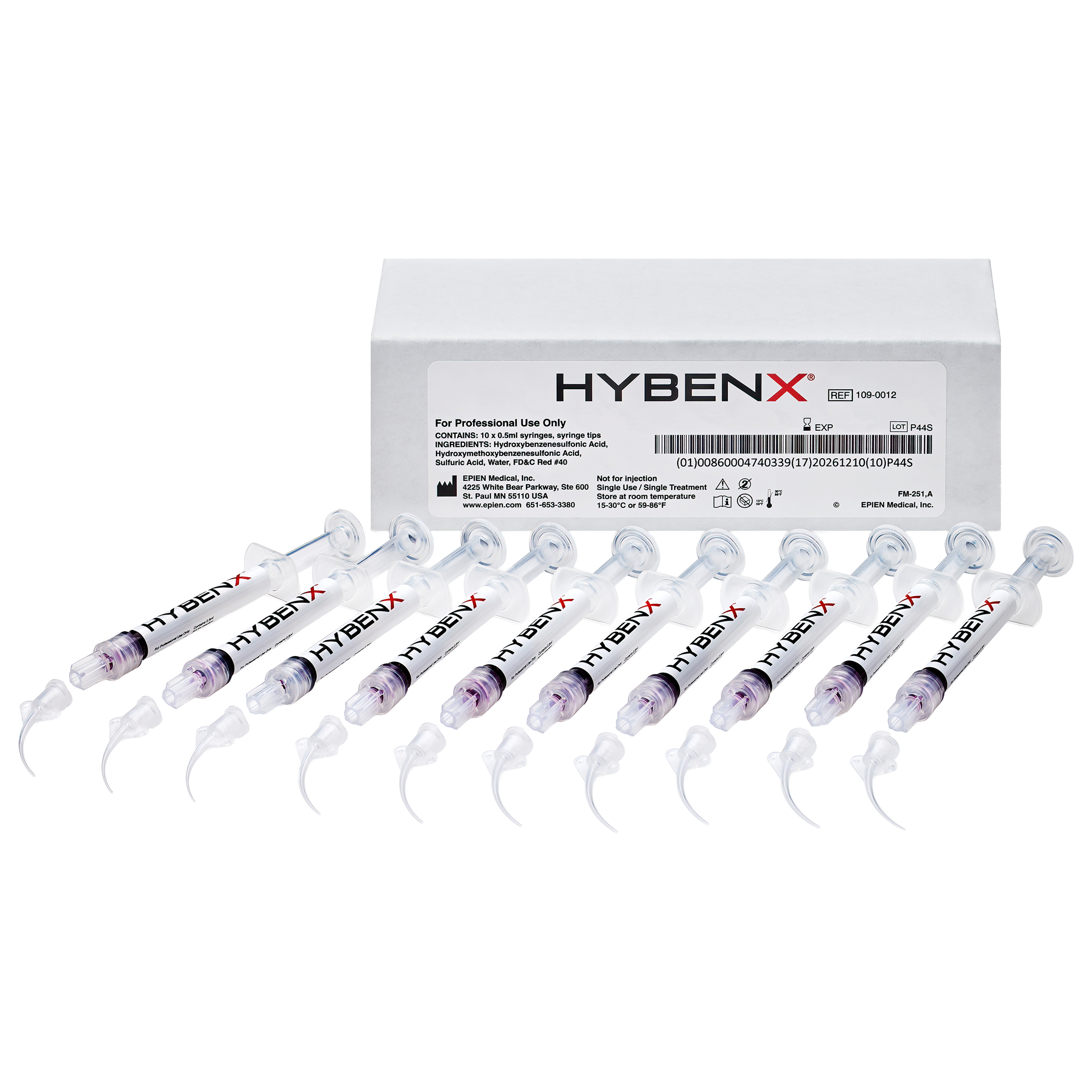 HYBENX Liquid Syringe 10 pack